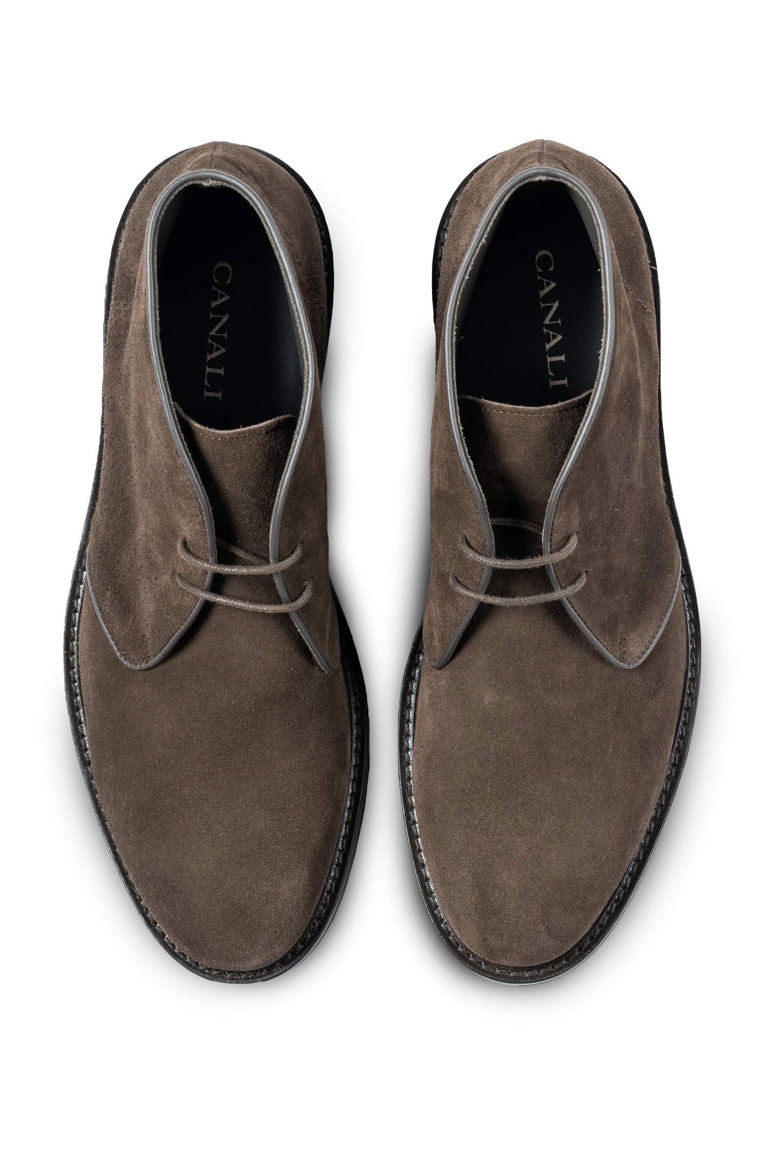 CANALI Brown Suede Boot With Rubber Sole — Mitchell Ogilvie
