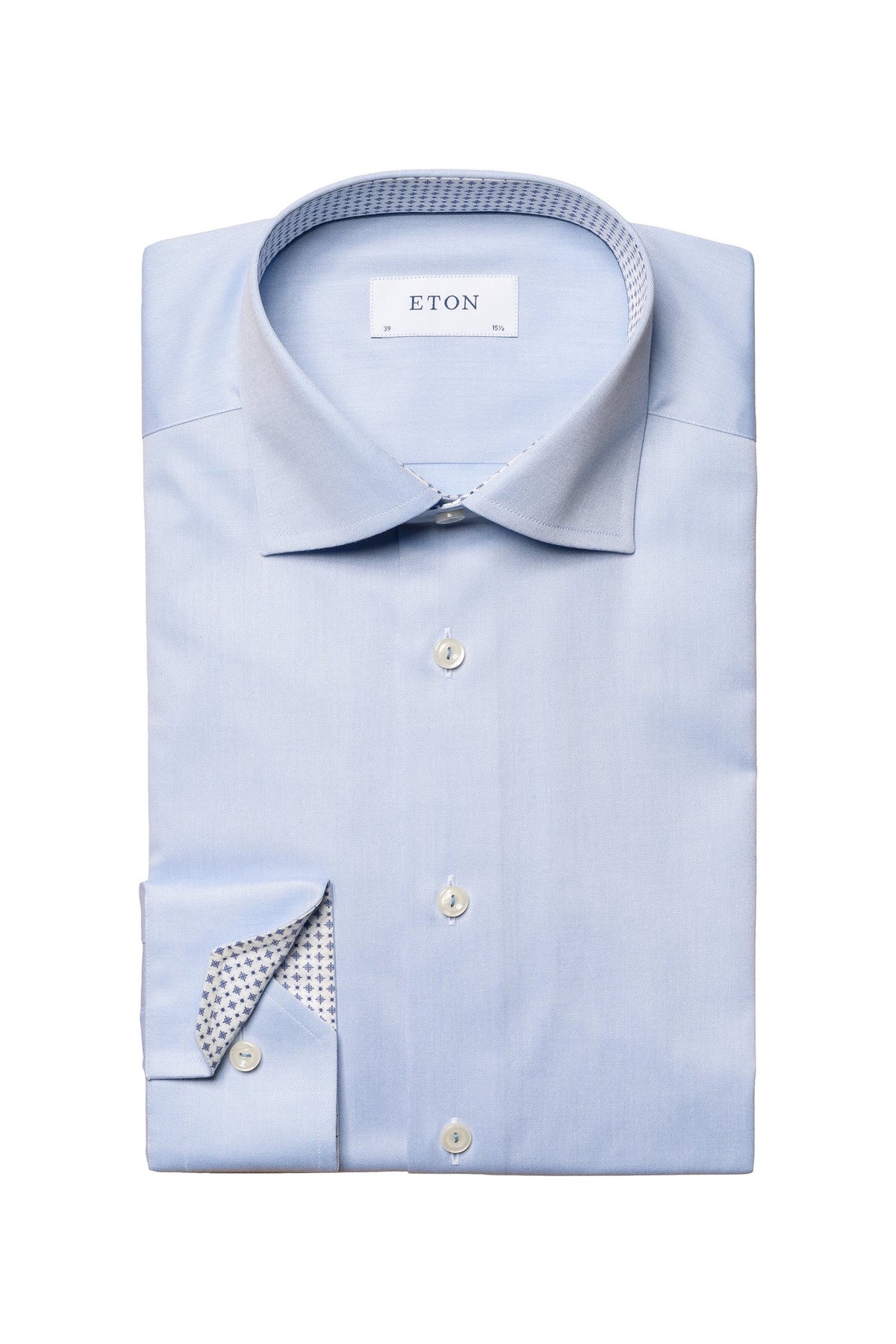 ETON Blue Twill With Inner Diamonds Contemporary Fit — Mitchell Ogilvie