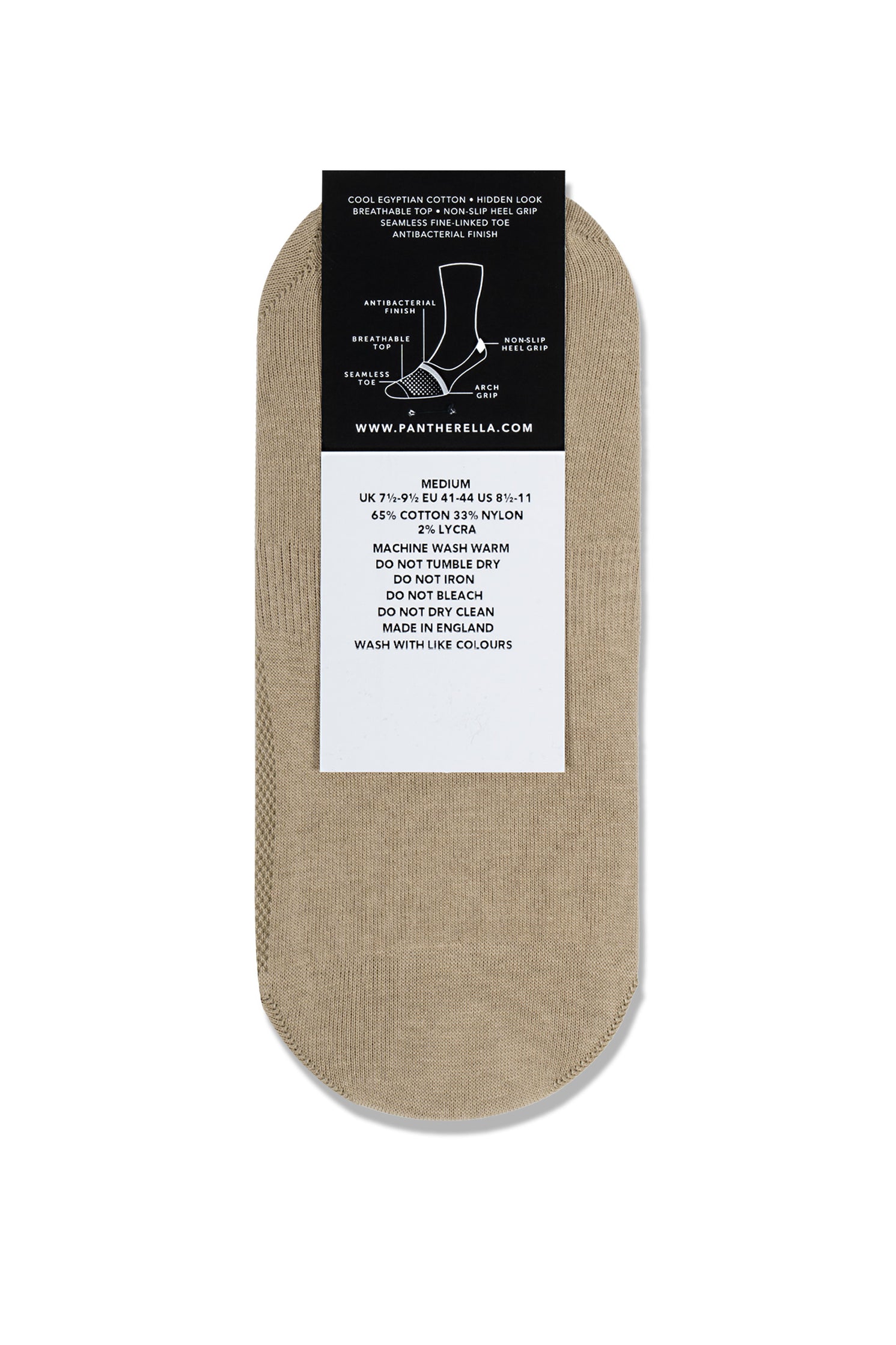 PANTHERELLA Light Khaki Invisible Socks — Mitchell Ogilvie