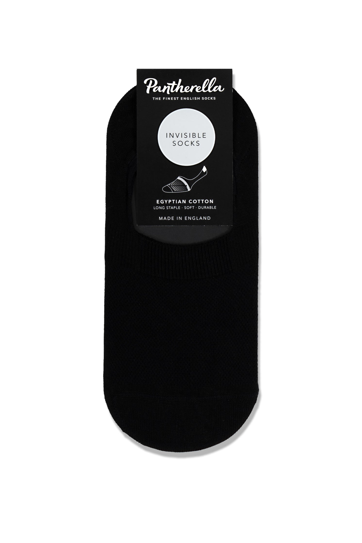 PANTHERELLA Black Invisible Socks — Mitchell Ogilvie