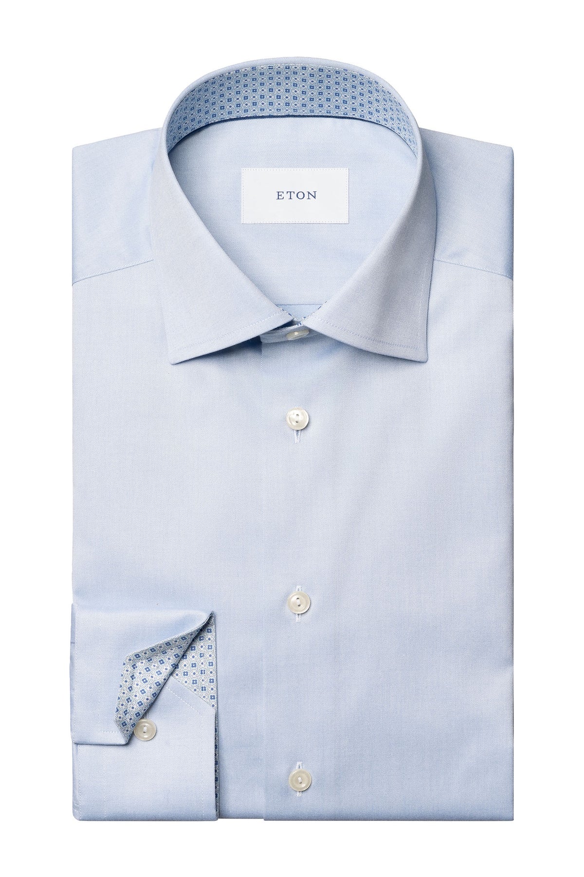 ETON | Shirt Geo-Pattern Inner | Blue — Mitchell Ogilvie