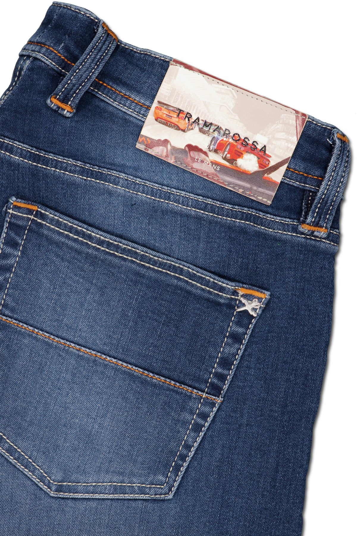 TRAMAROSSA Denim Red Racing Car Label Jeans — Mitchell Ogilvie